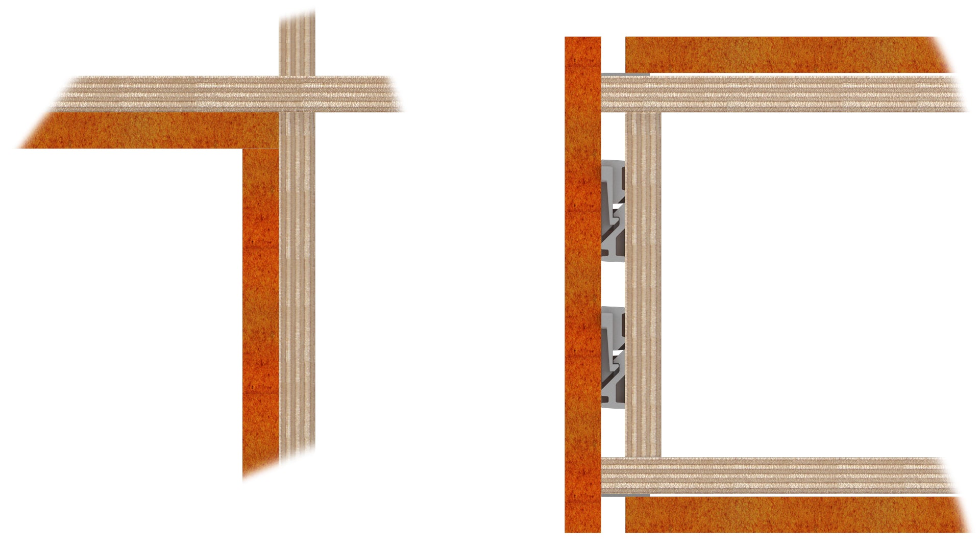 520 Ceiling Clip Pair: Nylon | Star Hanger Systems