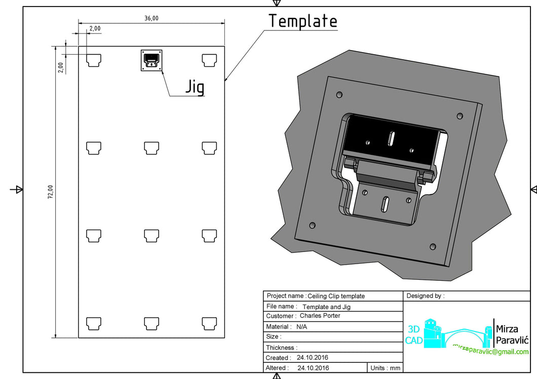 537 Ceiling Clip, Router Template | Star Hanger Systems