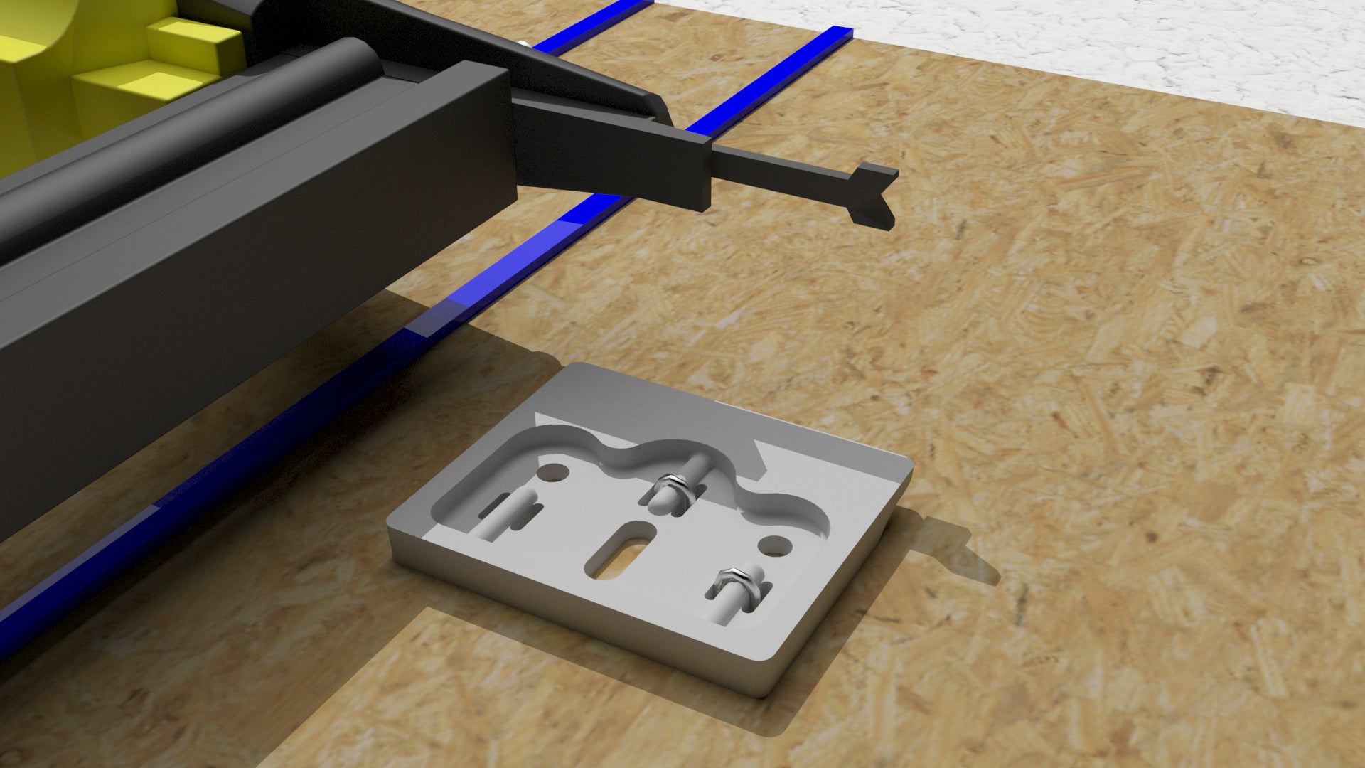 400 NZ Clip (1/4" Staple Installed) | Star Hanger Systems